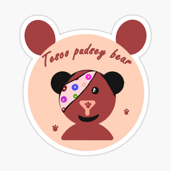"tesco pudsey bear - children in need " Sticker for Sale by elegance ...