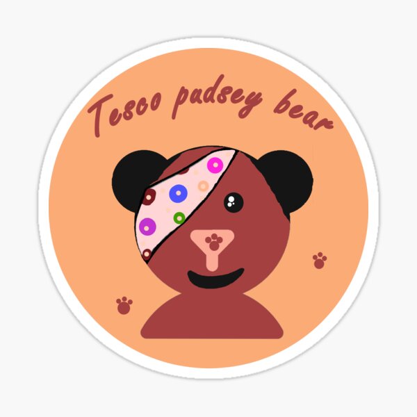 "tesco pudsey bear - children in need " Sticker for Sale by elegance ...