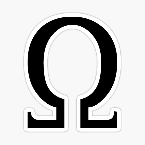 "Omega" Sticker by FTML | Redbubble