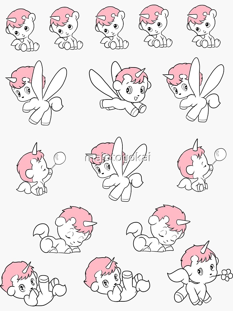 "UNICO" Sticker for Sale by majotoyokai | Redbubble