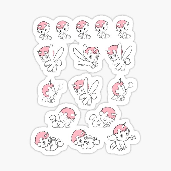 "UNICO" Sticker for Sale by majotoyokai | Redbubble