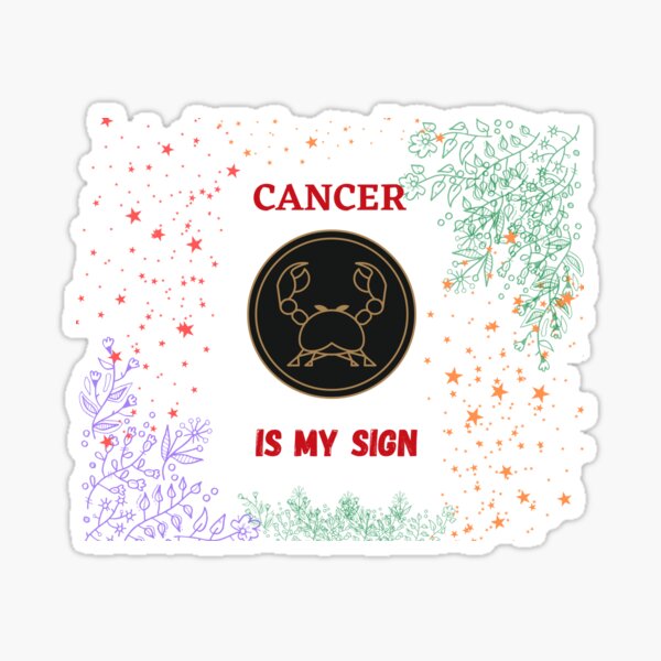 "Cancer, cancer sign, zodiac, astronomy," Sticker for Sale by ...
