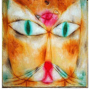 " Bauhaus Paul Klee cat and bird,vintage museum exhibition ,paul klee ...