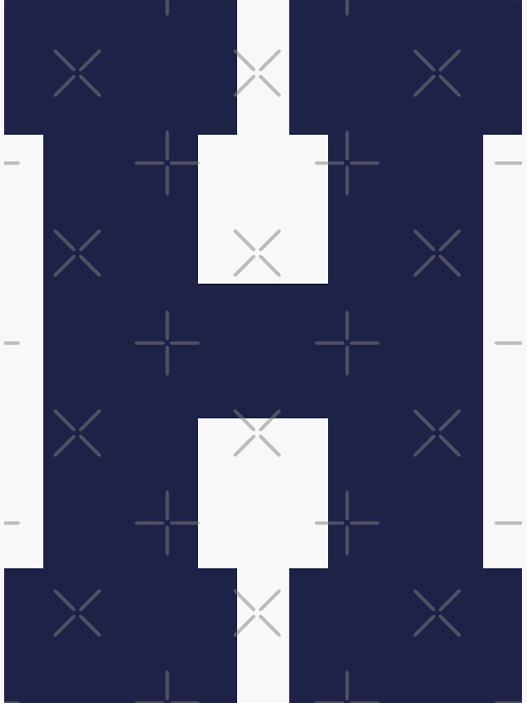 "Alphabet, Marine Blue H, Sports letter H navy" Sticker for Sale by ...