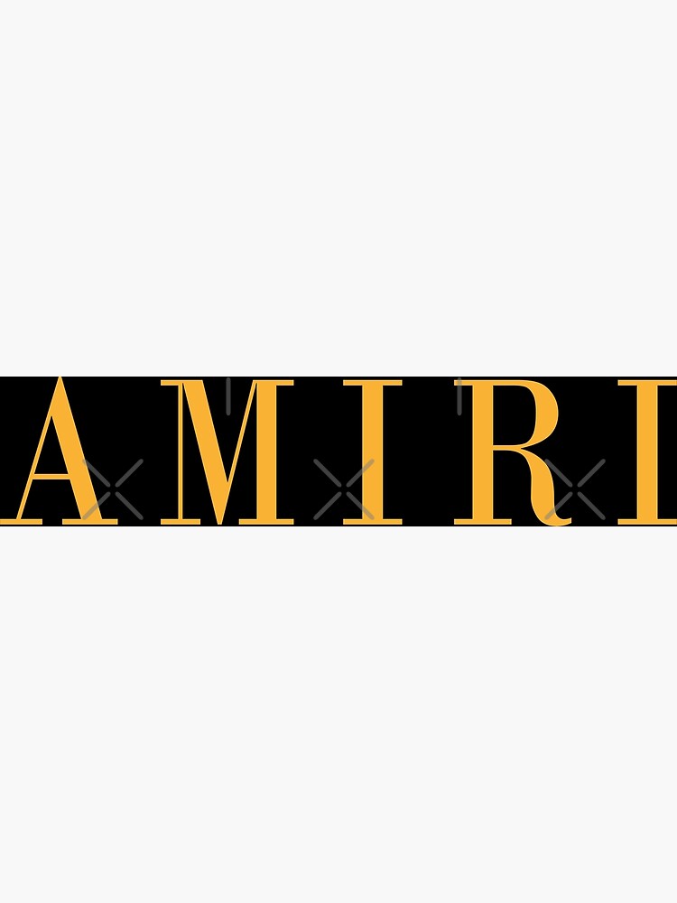 "AMIRI yellow font" Poster for Sale by ISimple | Redbubble