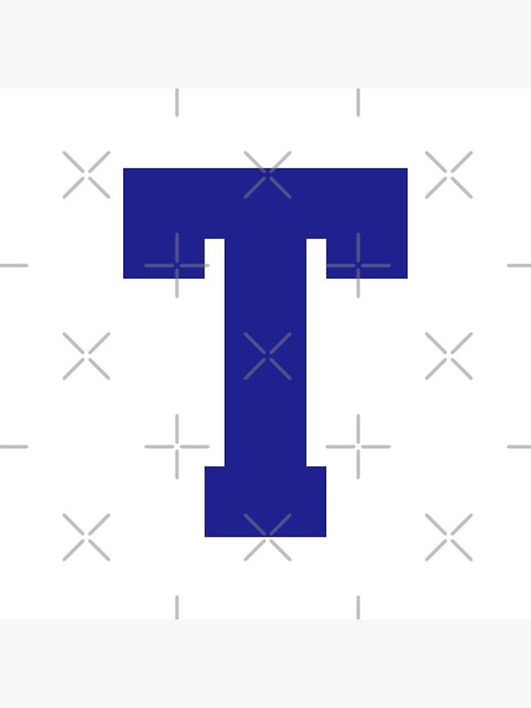 "Alphabet, Blue T, Sports letter T" Poster for Sale by TheCultStuff | Redbubble