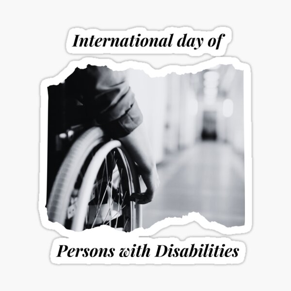 "International day of persons with disabilities" Sticker for Sale by ...