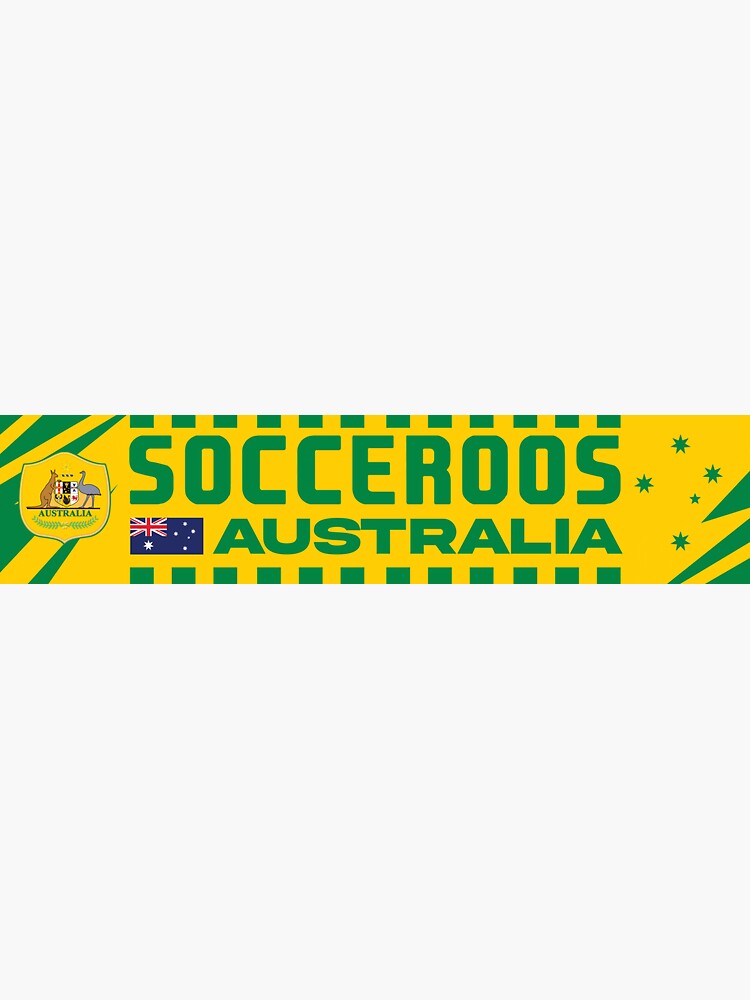 "Australia Football-Socceroos World Cup" Sticker for Sale by Logusarts ...