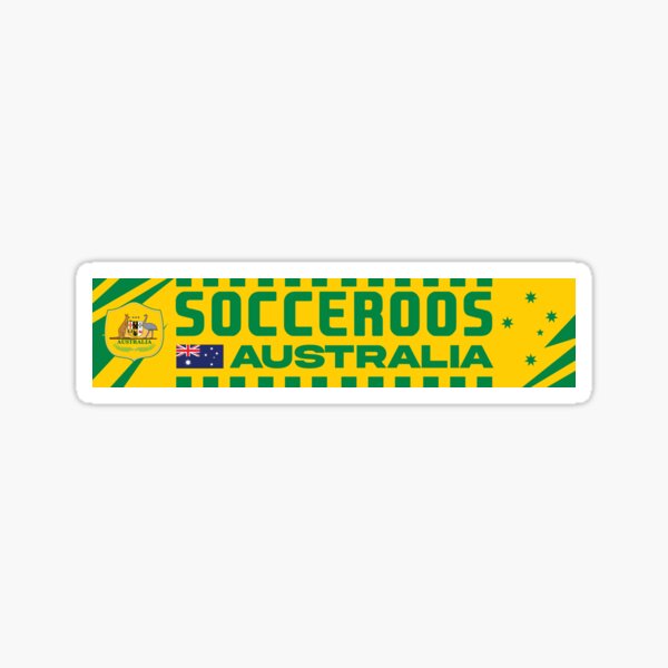 "Australia Football-Socceroos World Cup" Sticker for Sale by Logusarts ...