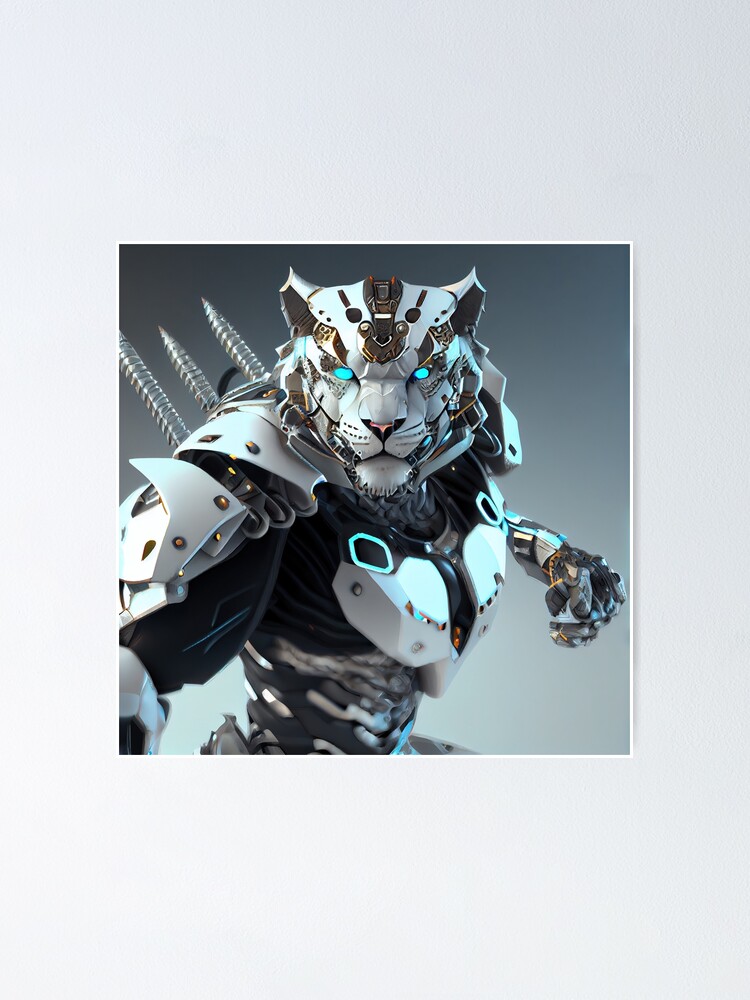 "leopard warrior with advanced technology armor" Poster for Sale by ...