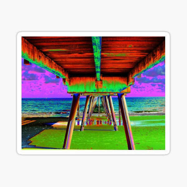 "Pier ReViewed" Sticker for Sale by GTreagus | Redbubble