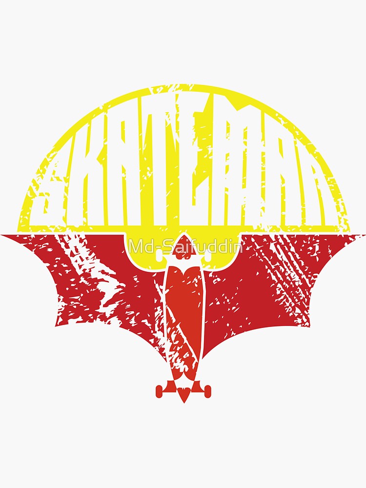 "skateman graphics art" Sticker for Sale by Md-Saifuddin | Redbubble