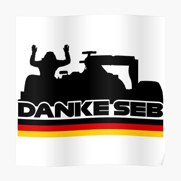 "Danke Seb" Poster for Sale by Mrmera | Redbubble