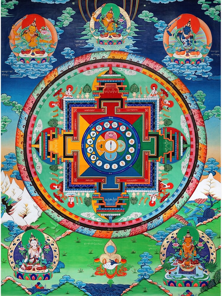 "5 Forms of Manjushri Mandala" Poster for Sale by Onodera | Redbubble