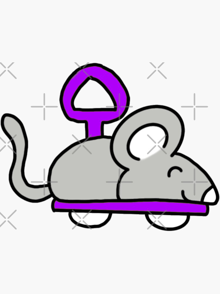 "Happy toy Mouse" Sticker for Sale by Krissys-Art | Redbubble