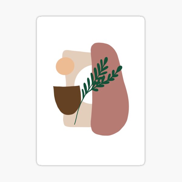 "boho aesthetic abstract" Sticker for Sale by shivanigautam | Redbubble
