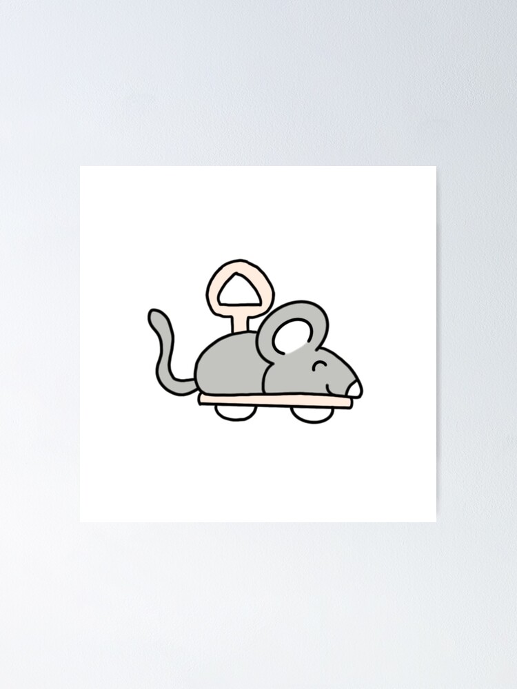 "Happy toy Mouse" Poster for Sale by Krissys-Art | Redbubble