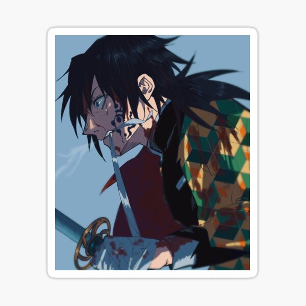 "Tomioka Giyu" Sticker for Sale by TheCurlySamurai | Redbubble