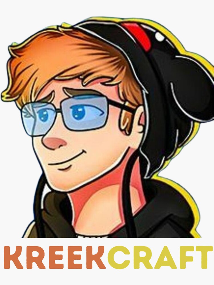 "kreekcraft fan art" Sticker for Sale by beautyangels4 | Redbubble