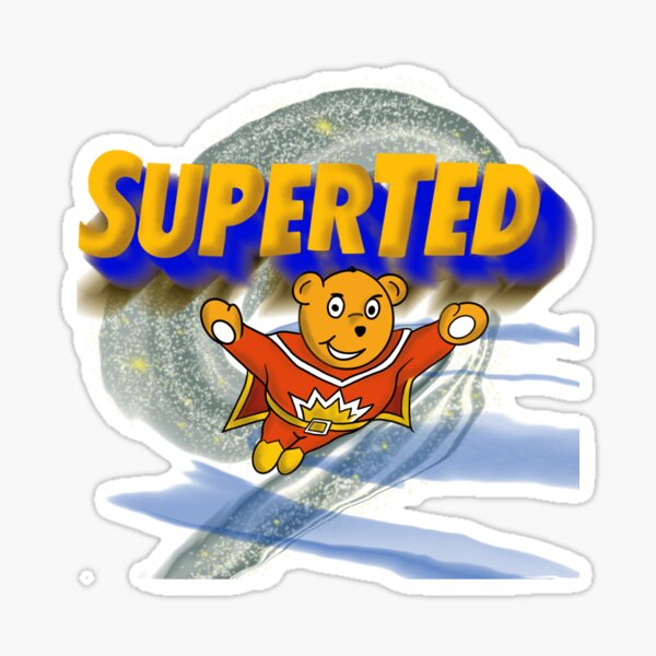 "Super Teddy" Sticker for Sale by 3leggeddogg | Redbubble