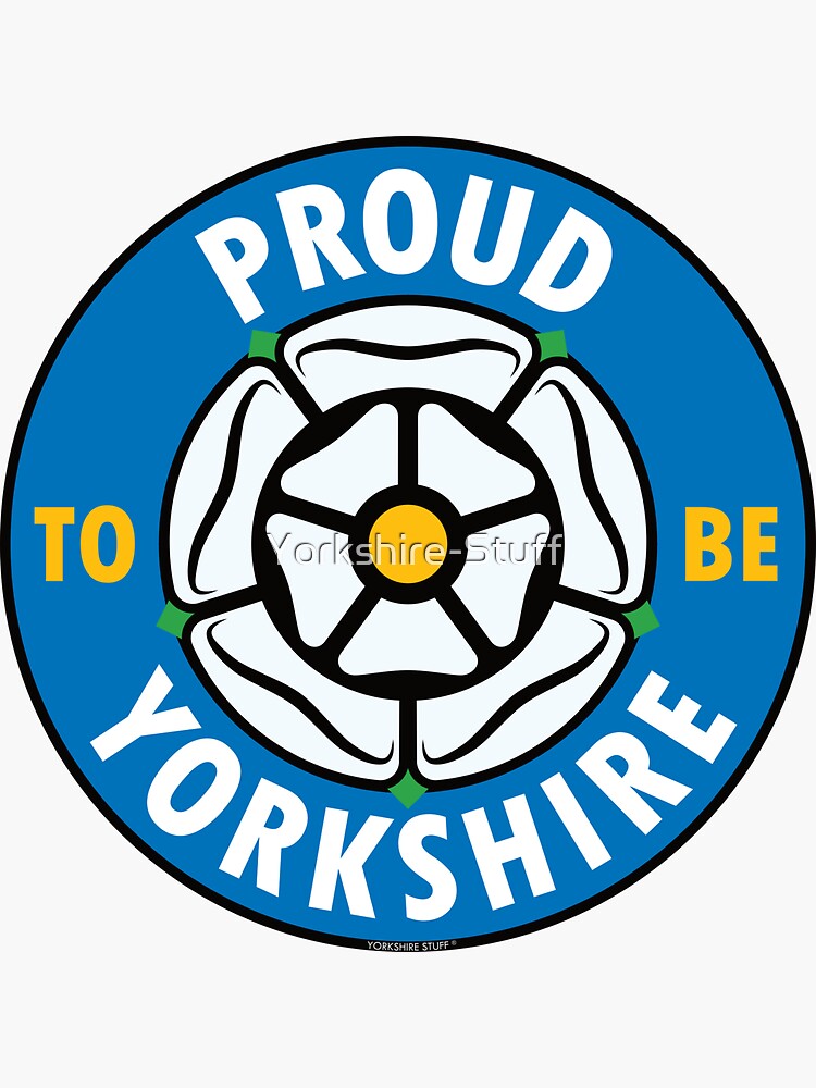 "Proud to be Yorkshire" Sticker for Sale by Yorkshire-Stuff | Redbubble