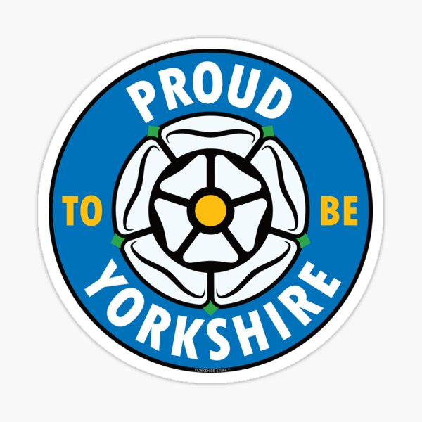 "Proud to be Yorkshire" Sticker for Sale by Yorkshire-Stuff | Redbubble