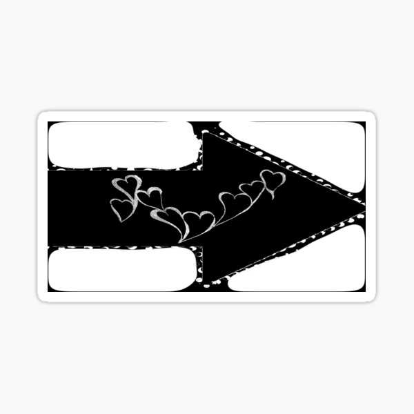 "Black & White Love" Sticker by KazM | Redbubble