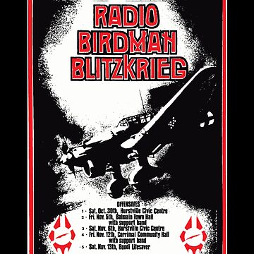 "Radio Birdman Blitzkrieg" Poster for Sale by silviavarelaa | Redbubble