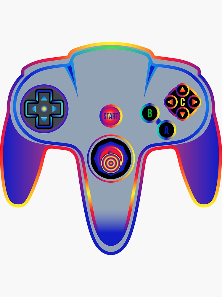 "Retro Controller" Sticker for Sale by BadenNorthey | Redbubble