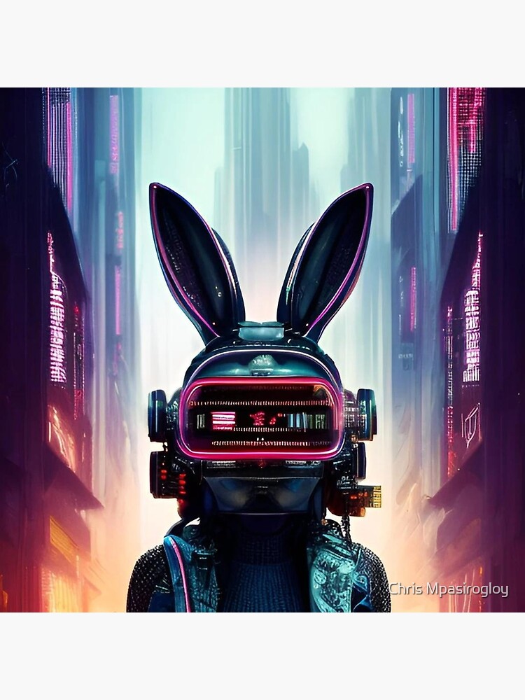"Cyberpunk Rabbit With VR Headset" Poster for Sale by fitainment ...