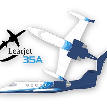 "Learjet 35a" Sticker for Sale by GregThompson | Redbubble
