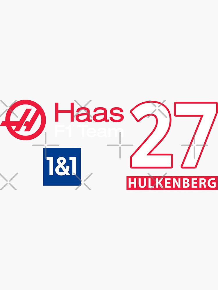 "Haas F1 Nico Hulkenberg" Sticker for Sale by larsmeijer11 | Redbubble