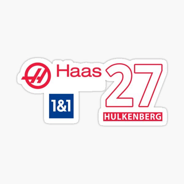 "Haas F1 Nico Hulkenberg" Sticker for Sale by larsmeijer11 | Redbubble