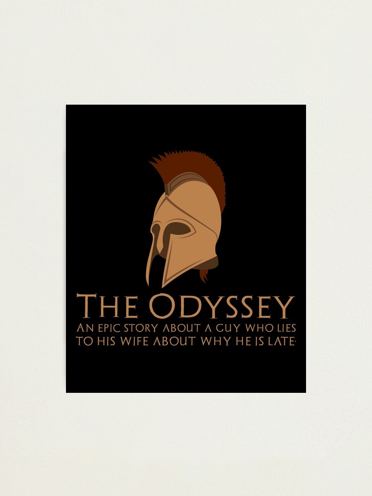 "Ancient Greek Epic Poem - The Odyssey - Greek Mythology" Photographic ...