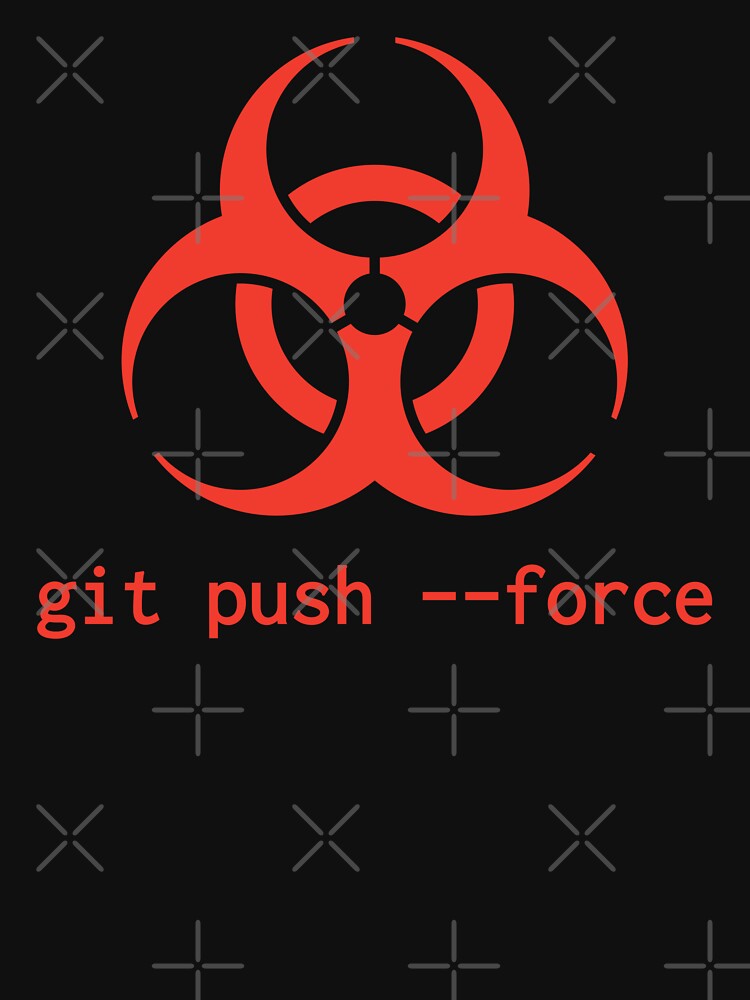 "Daredevil Programmer Design: Biohazard Symbol & git push --force" T ...