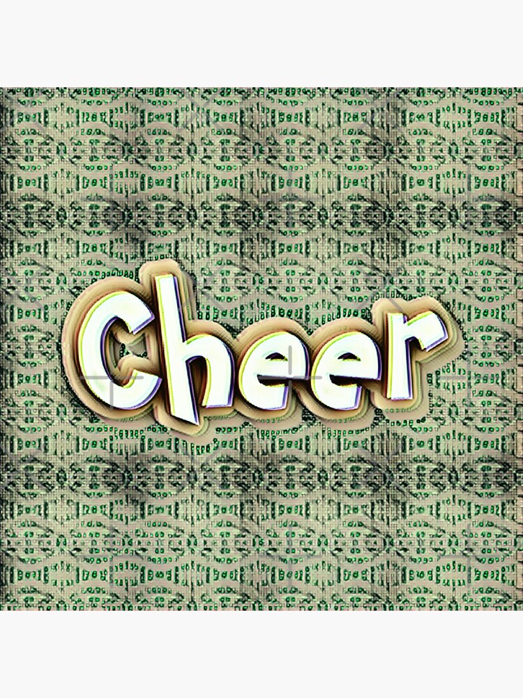"Cheer with a Money filter Background" Sticker for Sale by ...