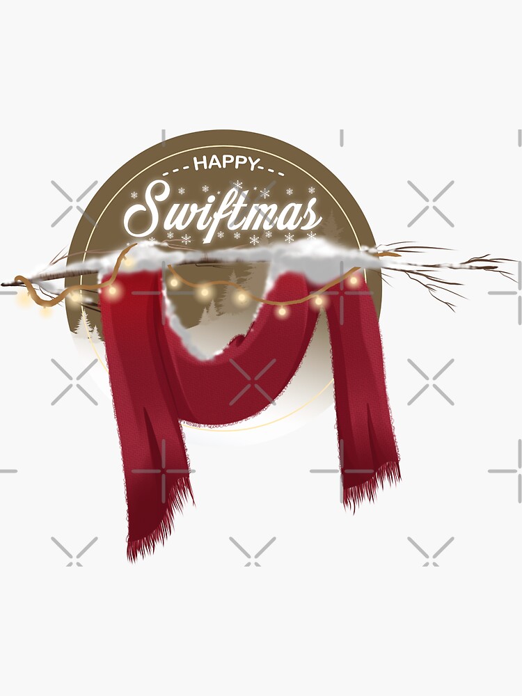 "Happy Swiftmas (Swiftmas Vault 2022)" Sticker for Sale by ...