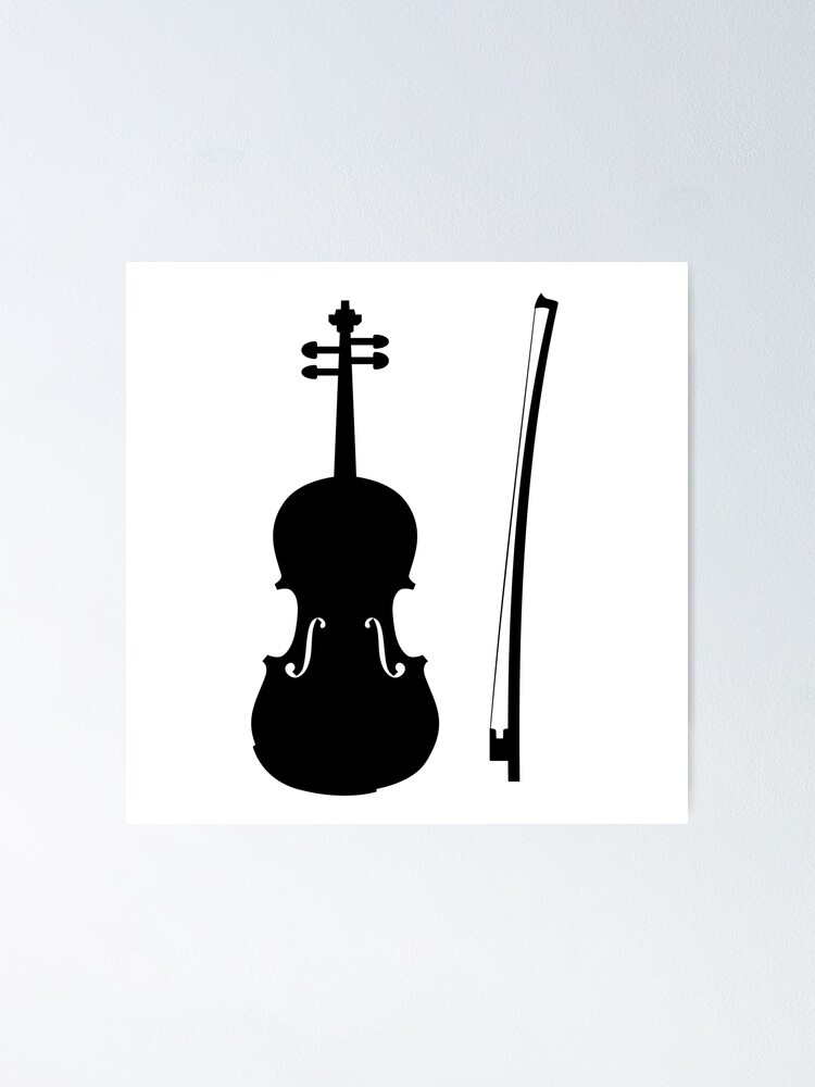 "Viola Silhouette" Poster for Sale by Rei-illustrates | Redbubble