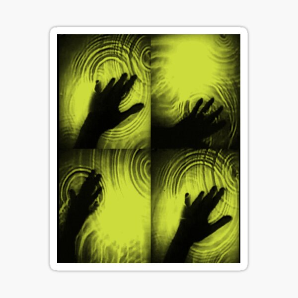 "psychedelic hand ripples" Sticker for Sale by weirdove | Redbubble