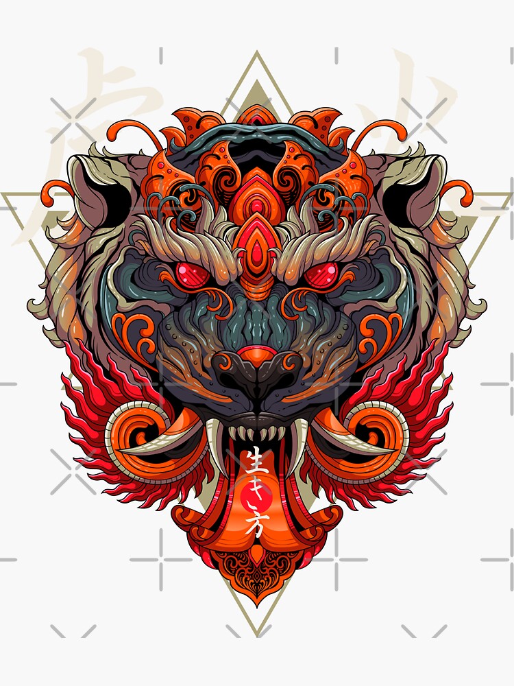 "TORA" Sticker for Sale by tegaart | Redbubble