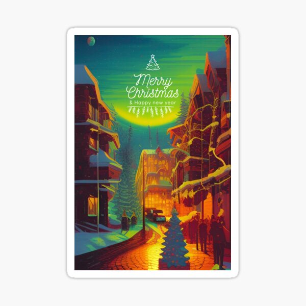 "Merry Christmas 2023 No1" Sticker for Sale by dida80 | Redbubble