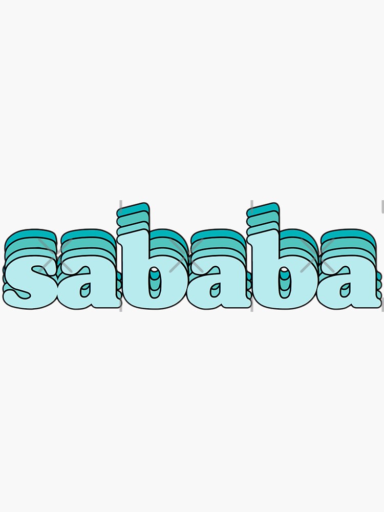 "sababa" Sticker by lielgross | Redbubble