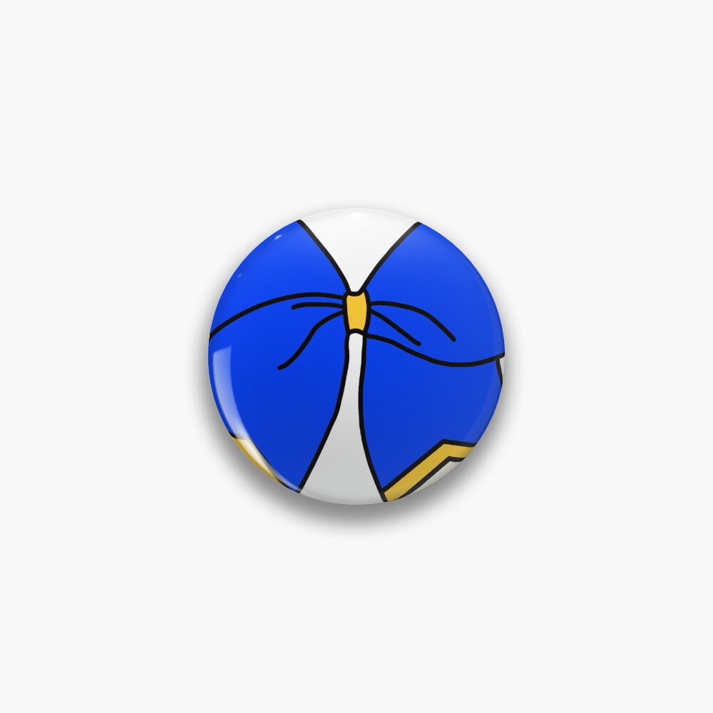 "Cheer Bow Blue and Yellow" Sticker for Sale by maddyalarcon | Redbubble