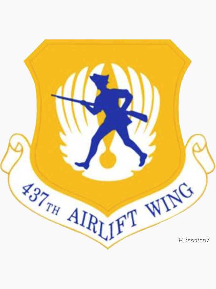 "437th Airlift Wing Badge" Sticker for Sale by RBcostco7 | Redbubble