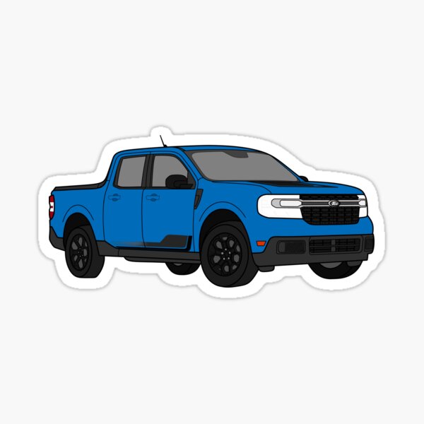 "Ford Maverick Velocity Blue First Edition" Sticker for Sale by ...