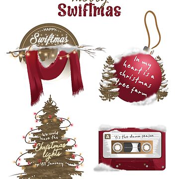 "Merry Swiftmas Collection (Swiftmas Vault 2022)" Sticker for Sale by ...