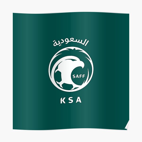 "KSA (Kingdom of Saudi Arabia) Football Team Official " Poster for Sale ...