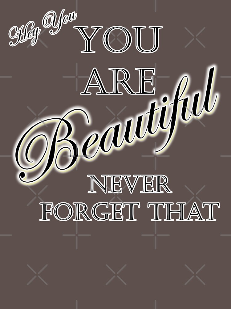 "Hey Beautiful" Essential T-Shirt for Sale by blakcirclegirl | Redbubble