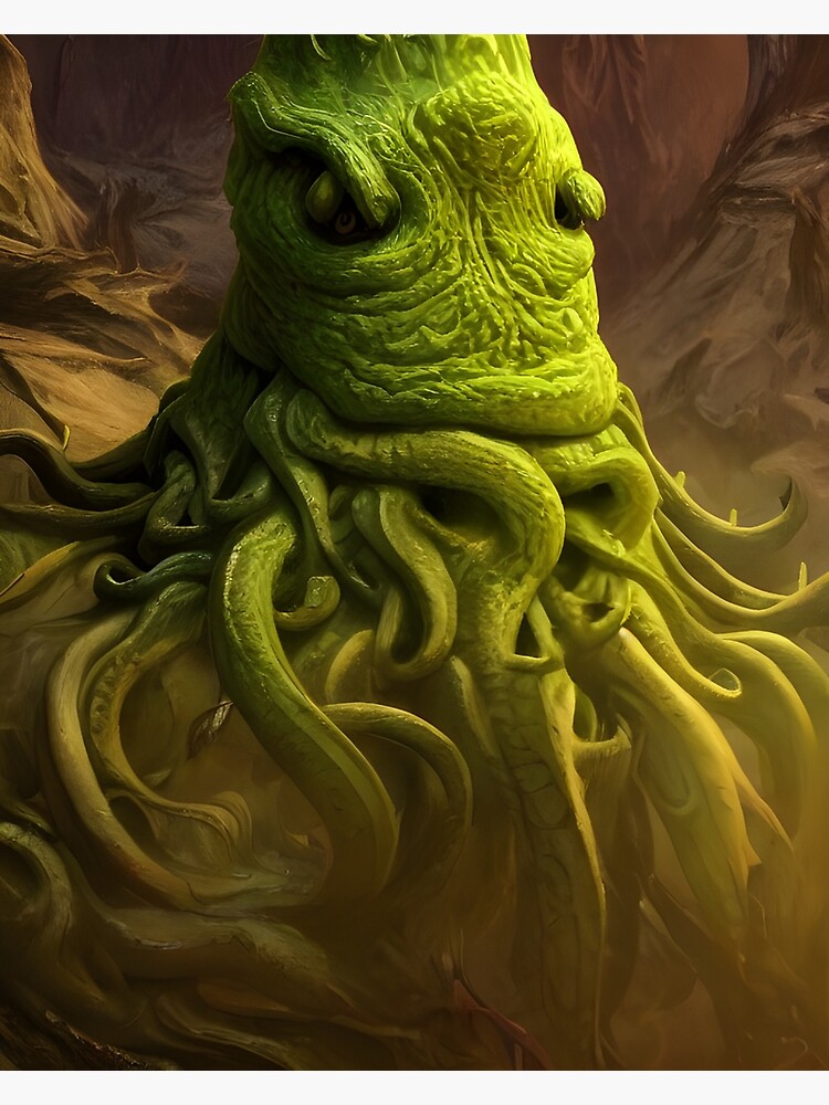 Póster «Arte digital detallado de Cthulu» de HardShellDecals | Redbubble