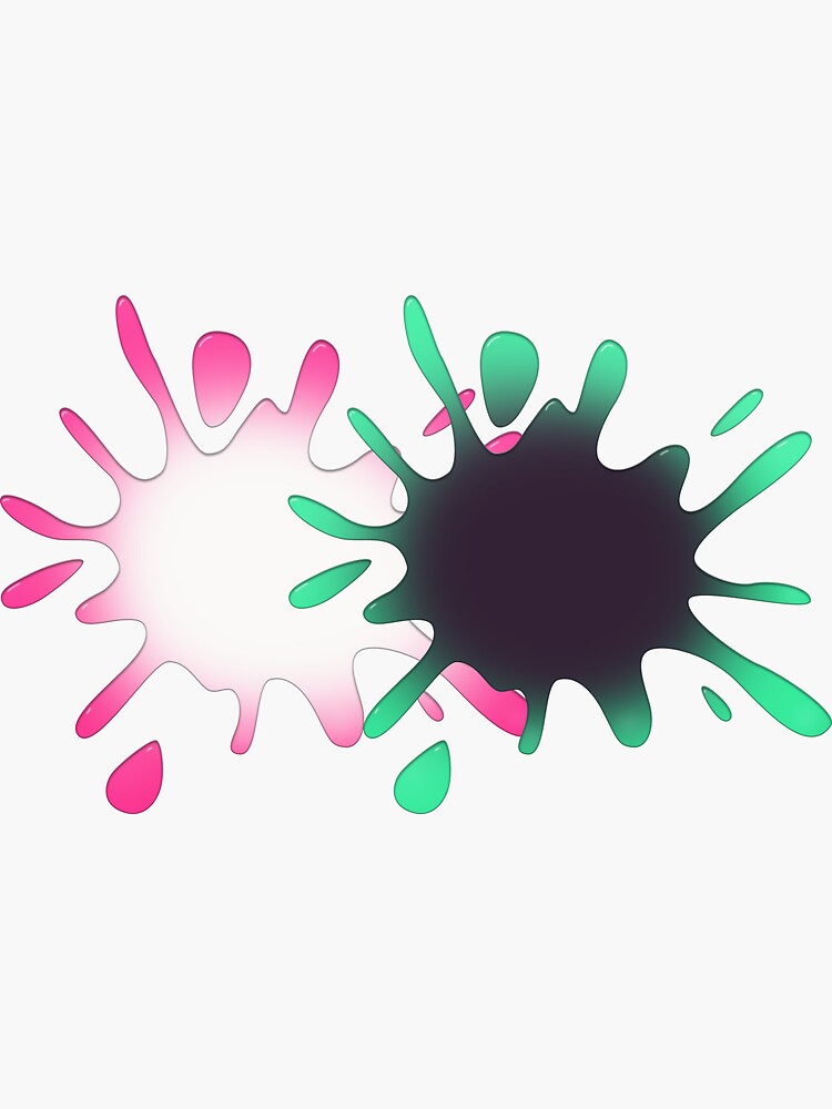 "Off the Hook Ink Splats" Sticker for Sale by galaxydaydreams | Redbubble